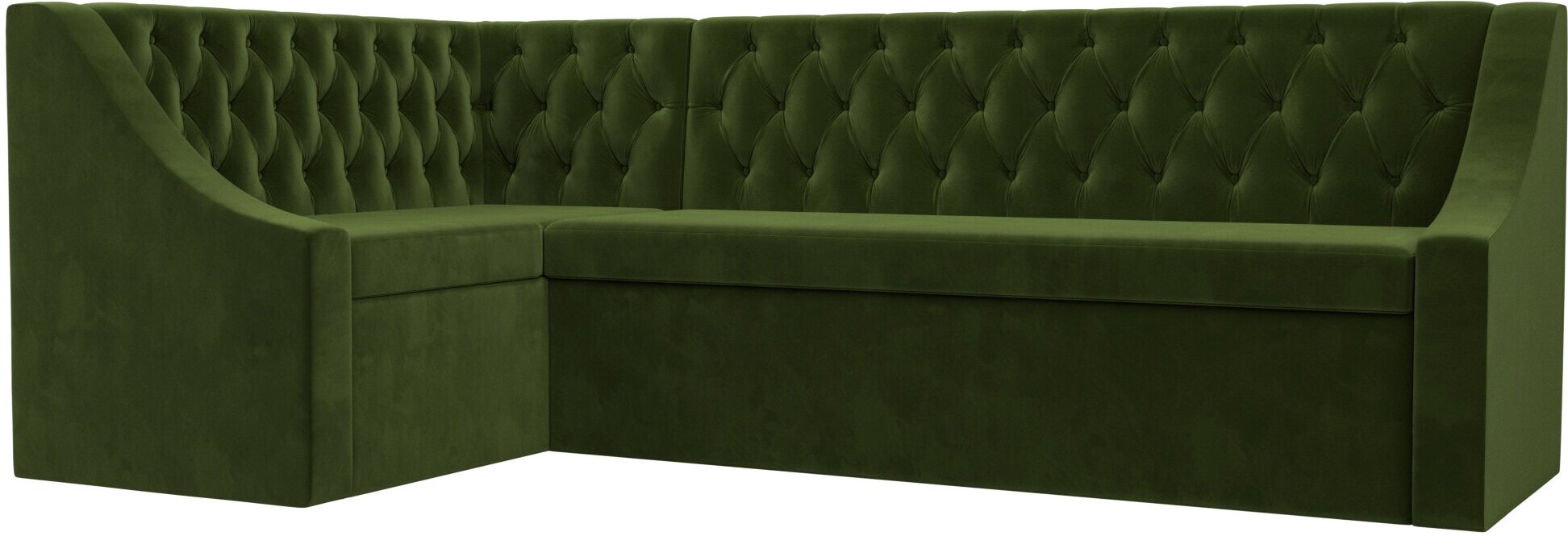 Кухонный угловой диван Мерлин левый угол, Микровельвет, Модель 100451L