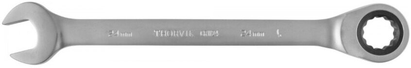 Ключ гаечный комбинированный трещоточный 24 мм Thorvik CRW24, 53516