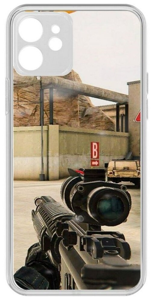 Чехол-накладка Krutoff Cтандофф 2 (Standoff 2) - Оптика для iPhone 12 с защитой камеры