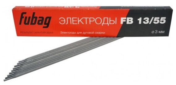 Электроды сварочные Fubag FB 13/55, 3.0 мм, пачка 0.9 кг