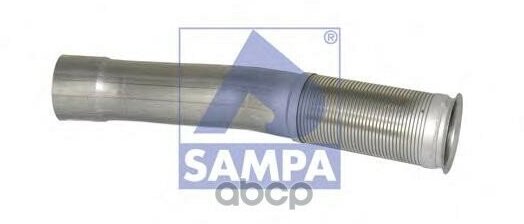 Труба гофриров. глушителя(промежут.)! E-line с гофрой плечи 390+370 D130MB Actros 950/952 SAMPA арт. 100258