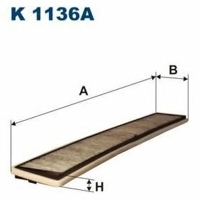 Фильтр салона угольный BMW 3(E46), X3(E83), K1136A FILTRON K 1136A