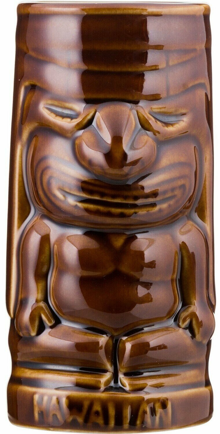 Стакан для коктейлей Mornsun Тики 350мл, 70х70х150мм, керамика, темно-коричневый