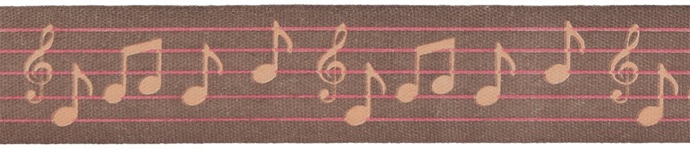 Gamma" хлопковая лента с рис. CLP-202 фасовка 20 мм (3/4') " 3 м СК/Распродажа N099_069/043 "Ноты