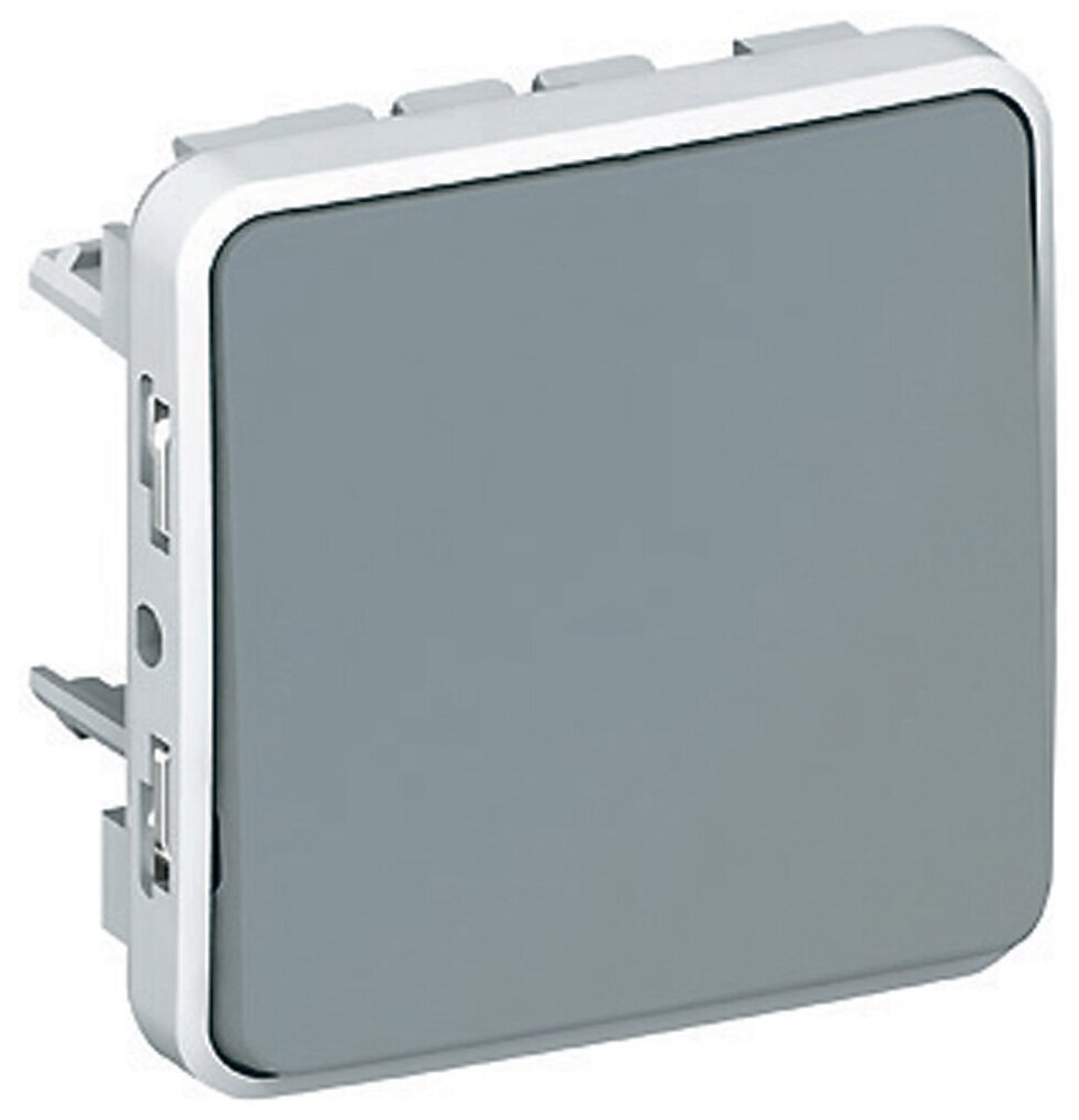 Переключатель Legrand "Plexo" 069511, IP55, 1 клавиша, серый, скрытый монтаж