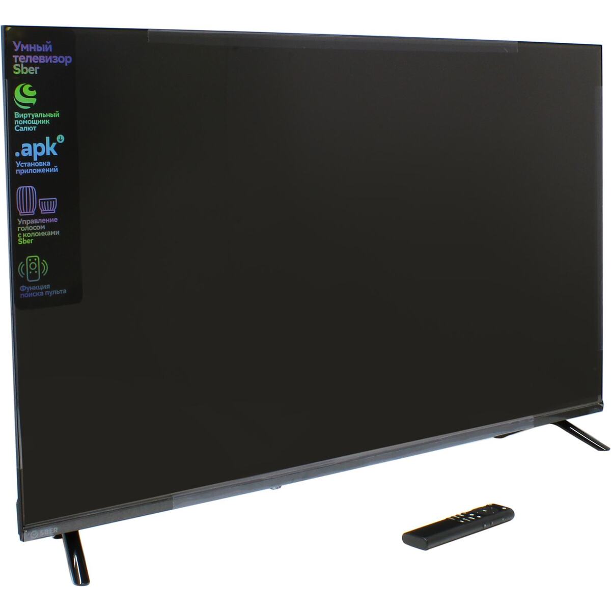 43" LED ЖК телевизор SBER SDX-43F3000DBA (1920x1080, HDMI, LAN, WiFi, BT, USB, DVB-T2, SmartTV)