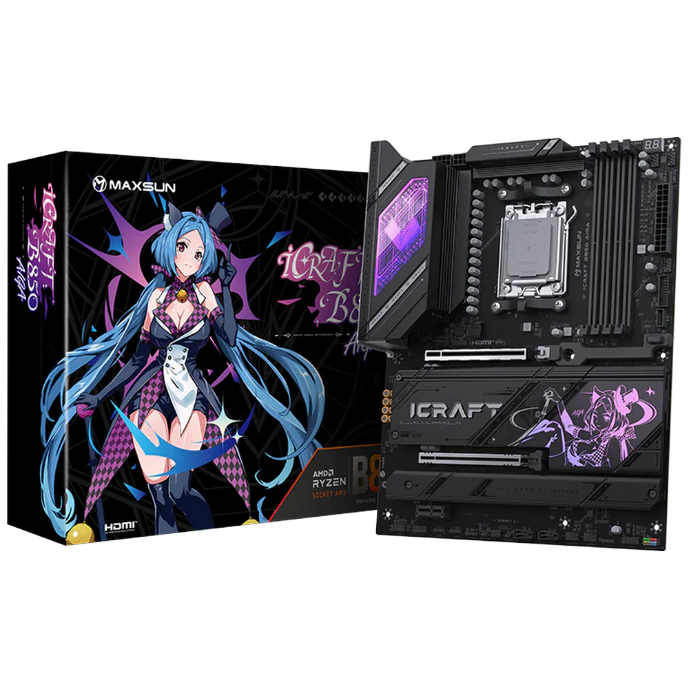 Материнская плата Maxsun MS-iCraft B850 AIGA, AM5, AMD B850, ATX, RTL (6940709663448)