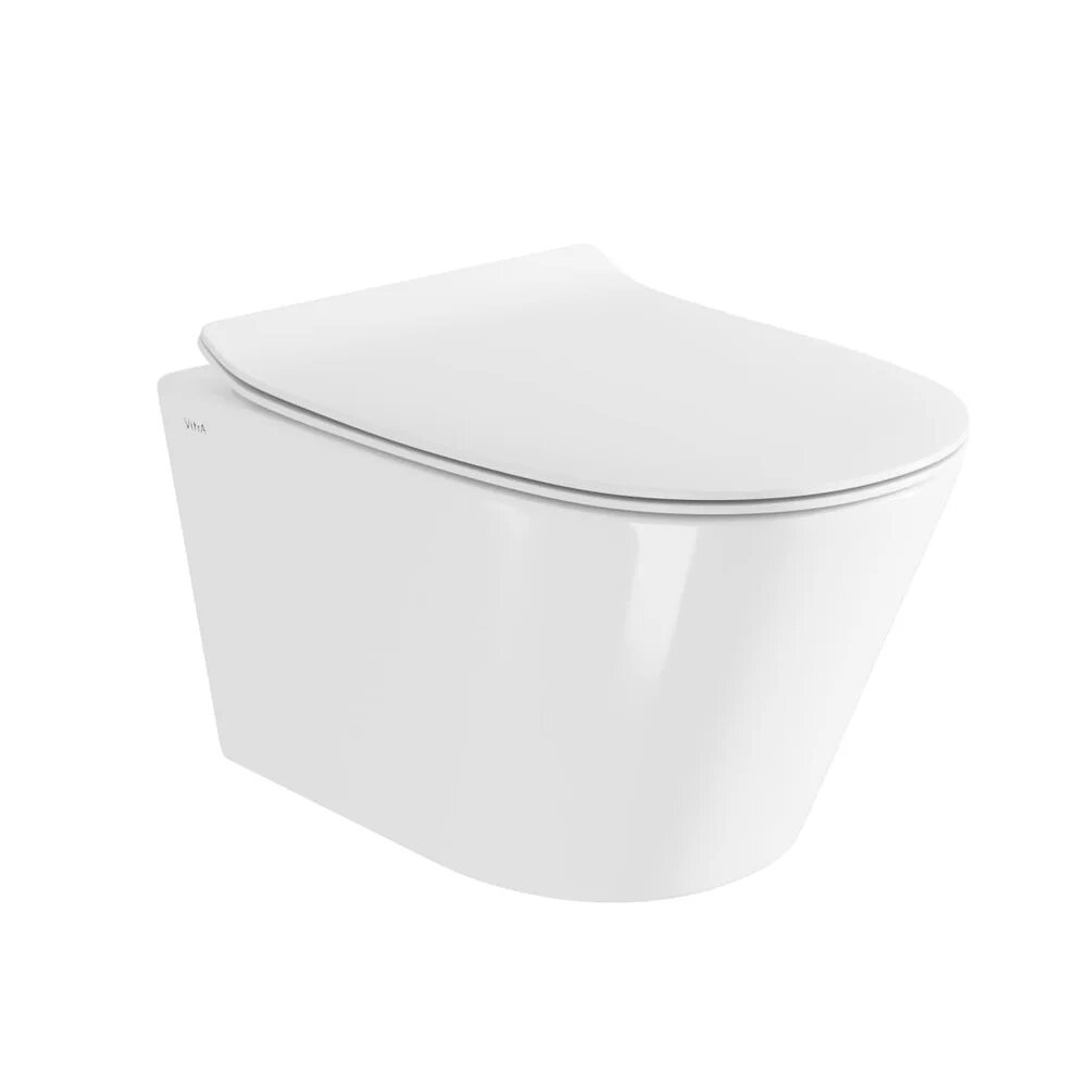 Подвесной унитаз VitrA M50 8302B003-6404 безободковый VortexFlush с сиденьем микролифт дюропласт белый санитарный фарфор