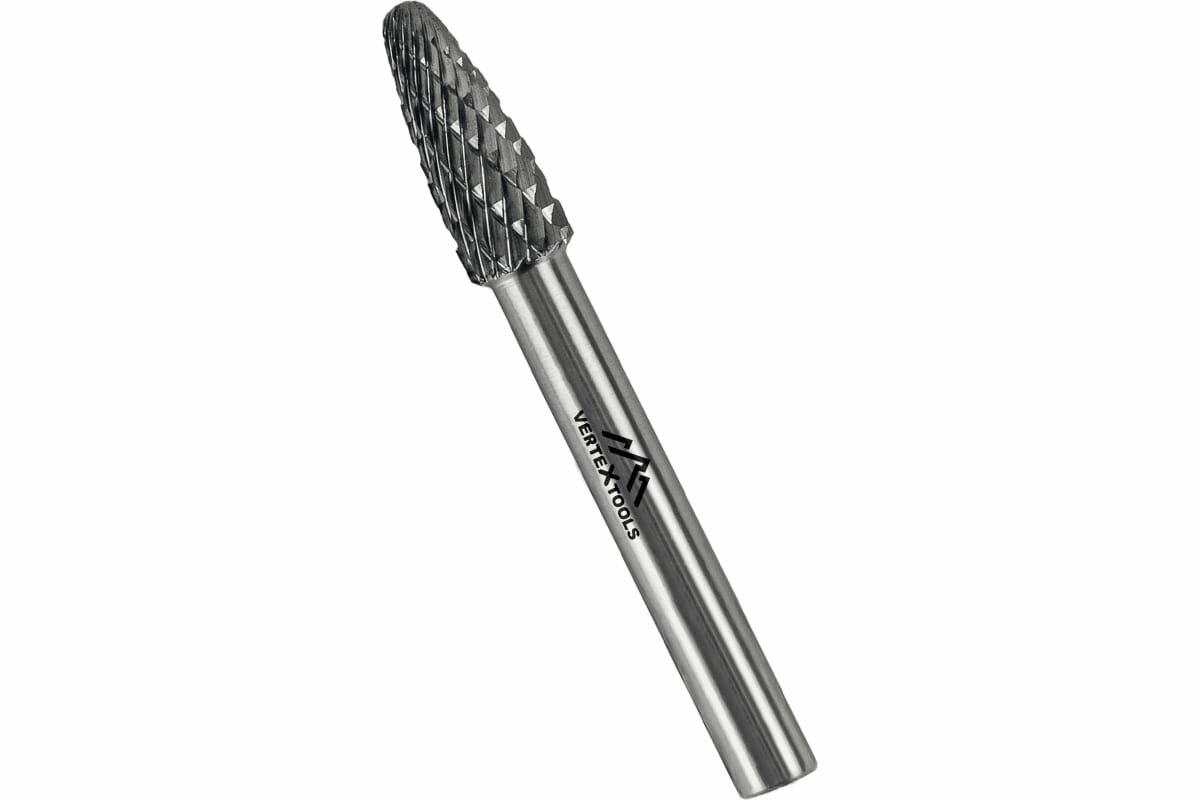 Бор-фреза по металлу твердосплавная, параболическая, тип F, 12 мм 3644-12