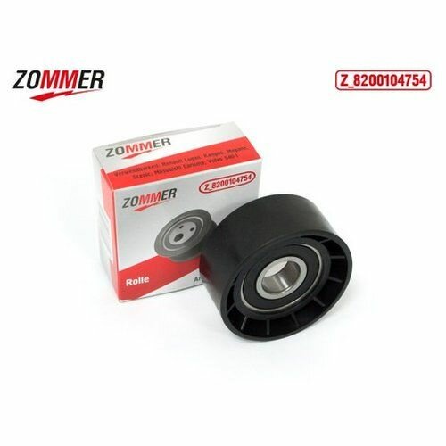 Ролик натяжной RENAULT, MITSUBISHI, VOLVO для а/м с ГУР и кондиц (Z8200104754) ZOM ZOMMER Z8200104754