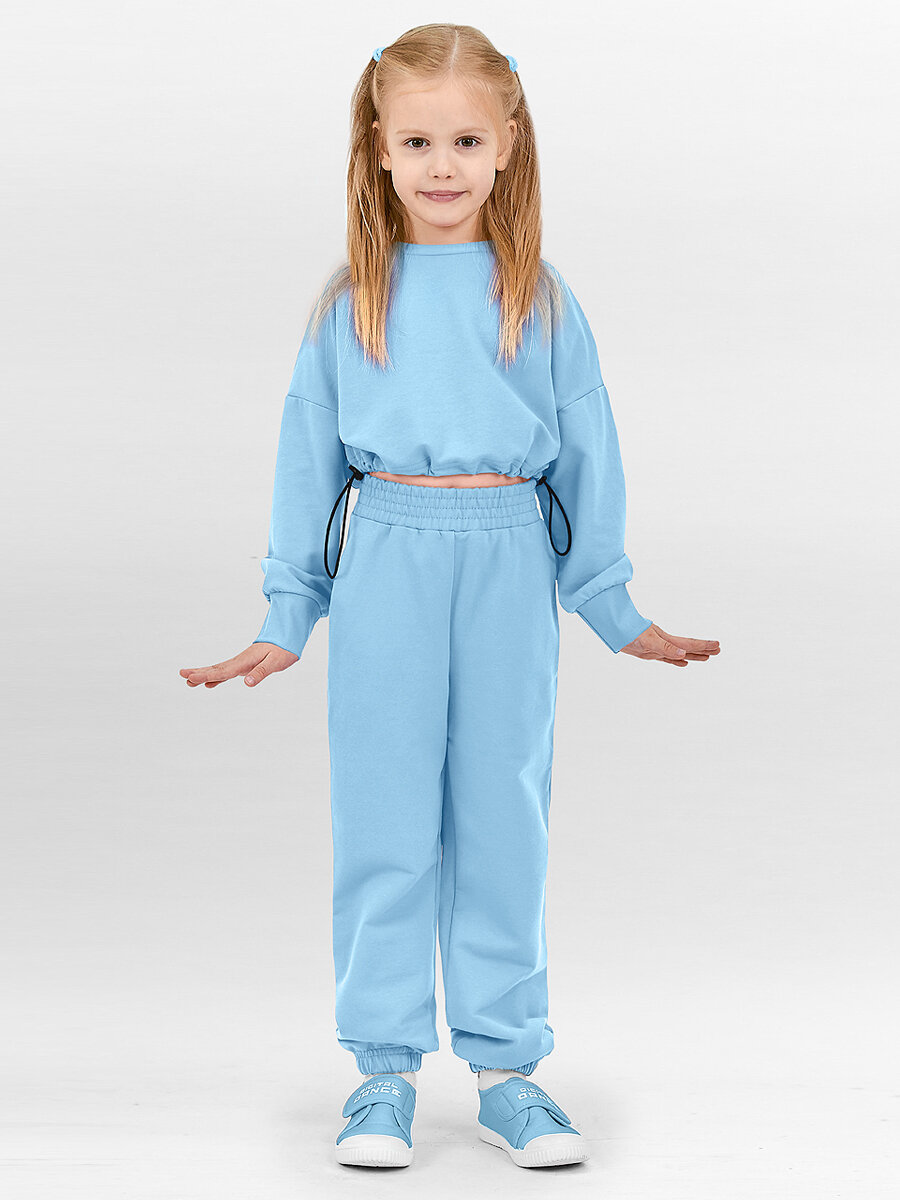 Комплект одежды детский летний с брюками футер PREMIUM LINE