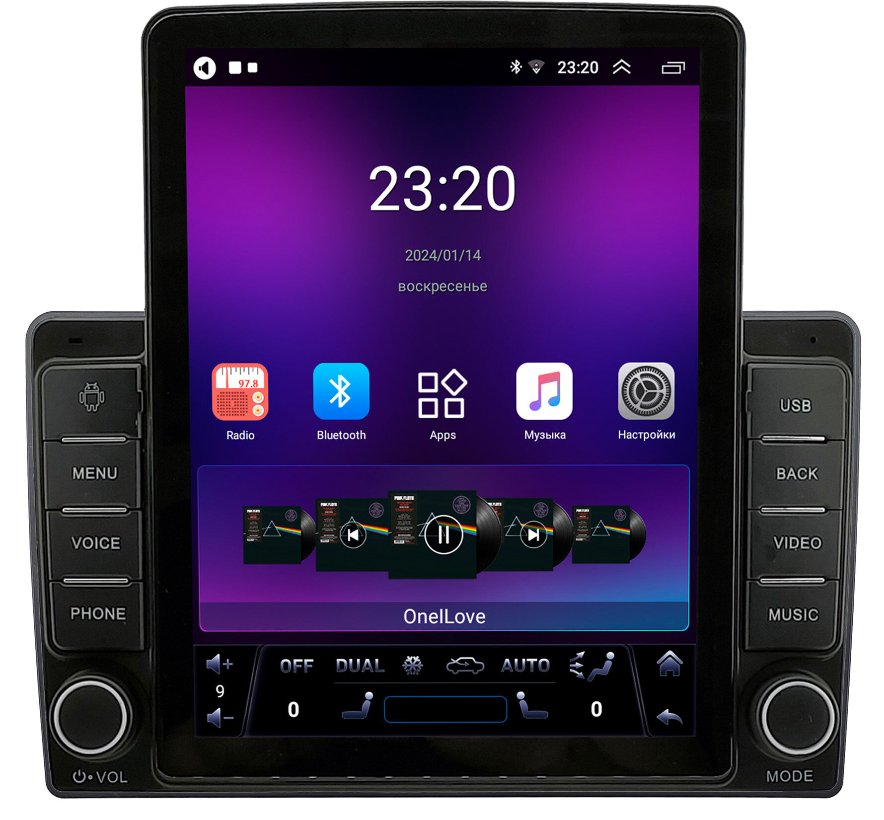 Штатная магнитола Land Rover Discovery 3 2004-2009 (наверх) Canbox GTR095-9-930 на Android 10 (QLed, 4/64, DSP, CarPlay)