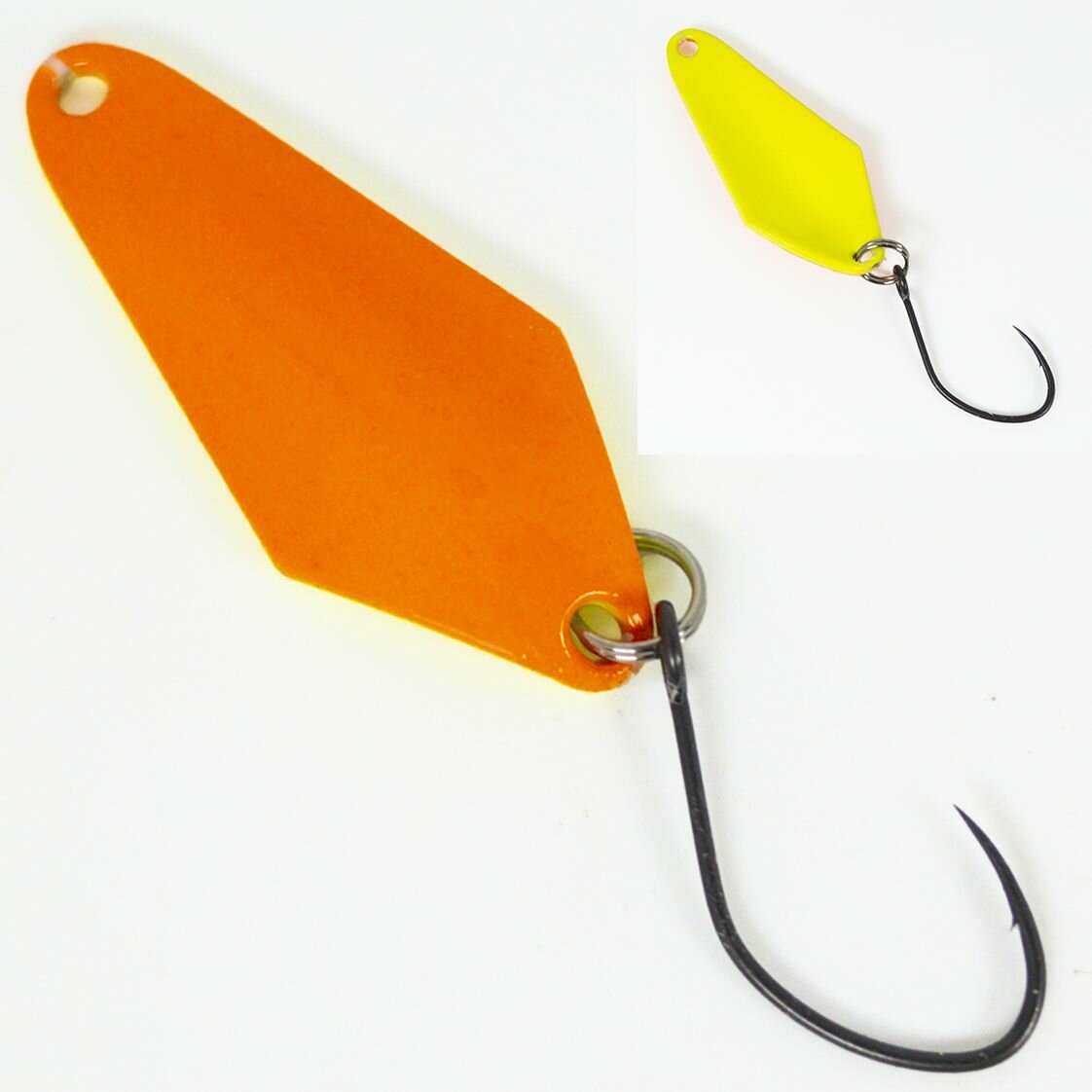 Блесна колебалка Зябликов Ромбик 3.2cм. 2.3гр fluo