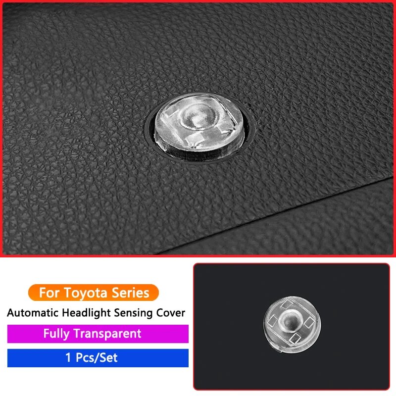QHCP Автомобильная крышка датчика фар ABS, крышка датчика головного света, Toyota Transparent