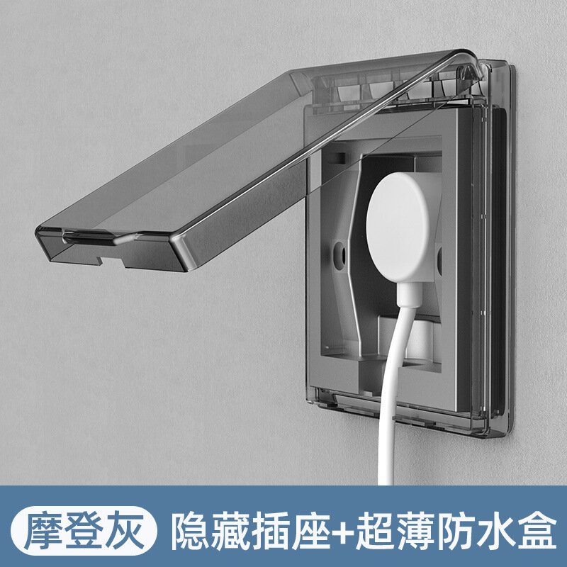 Скрытая розетка с пятью отверстиями Тип 86 Бытовая Встроенная розетка с пятью отверстиями Настенная Встроенная розетка