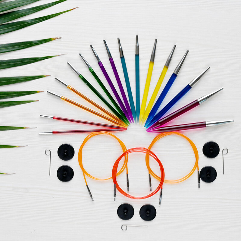 50618 Набор съемных акриловых спиц "Deluxe" Multi-Colored Trendz KnitPro