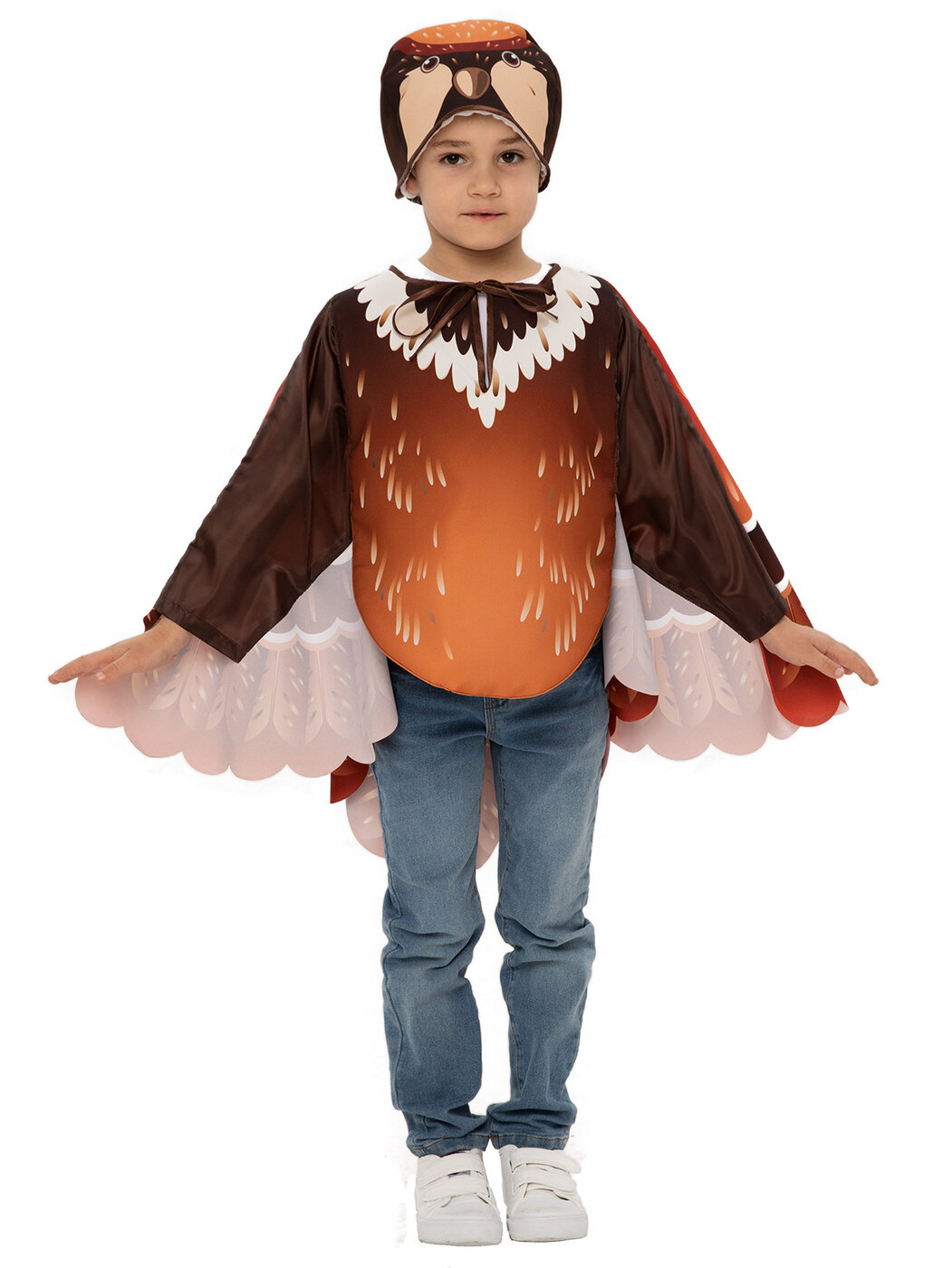 Детский карнавальный костюм Воробей на рост 116-122 (размер 30)