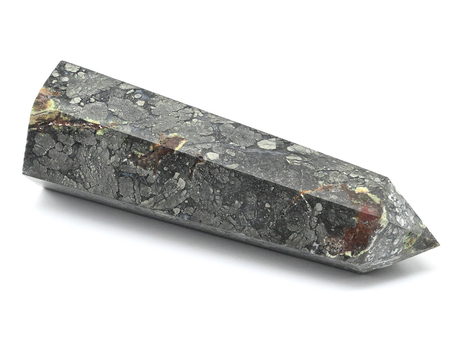 Агат с включениями пирита "Карандаш" 34*34*116мм, 265г .