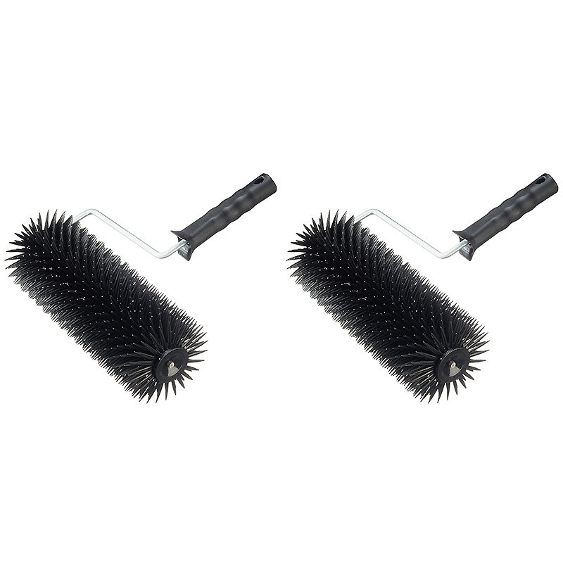 Валик игольчатый 300 мм игла 28 мм стержень 8 мм d116 мм с ручкой (2 шт.)