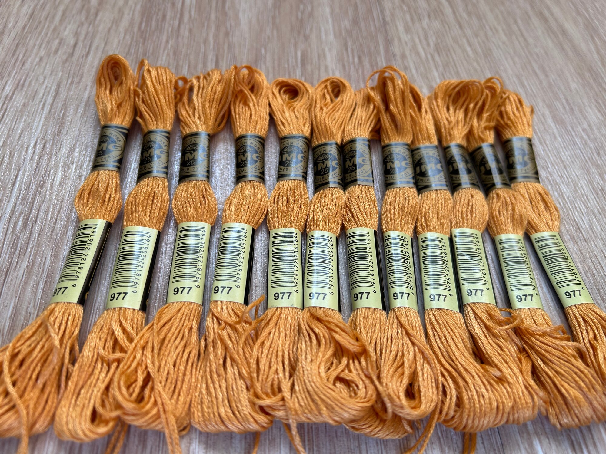 Нитки для вышивания JMC мулине (150-3866) 100% полиэфир 12 штук x 8 м