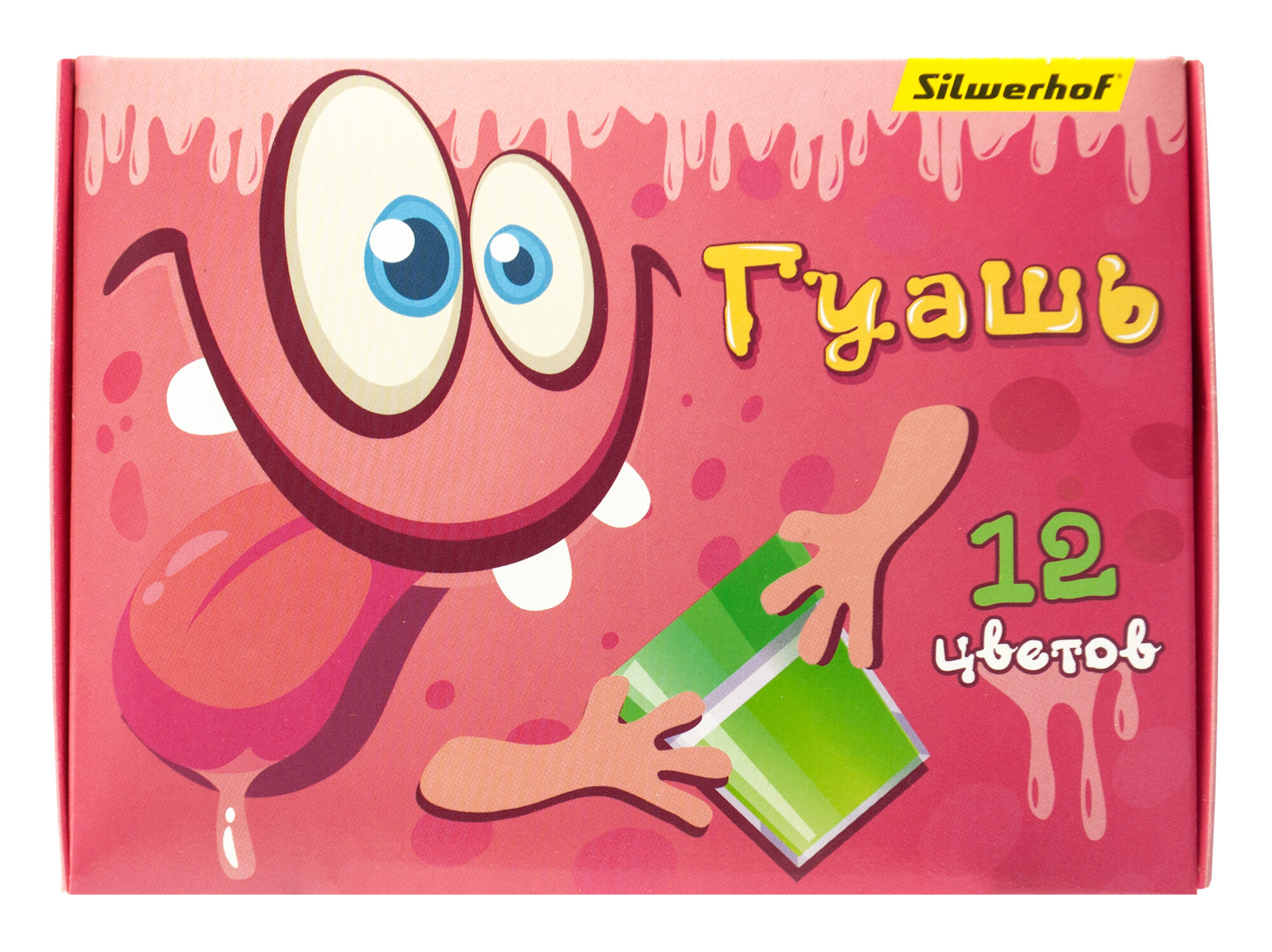 Гуашь Silwerhof Монстрики 12цв. бан. 20мл. картон. кор