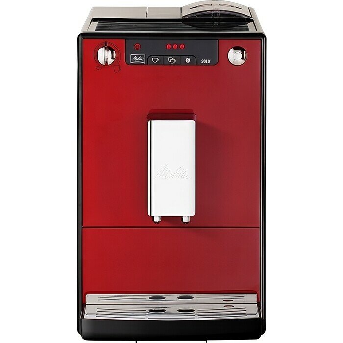 Кофемашина Melitta E 950-204 Caffeo Solo красный чили, 1400 Вт