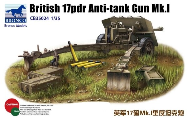 CB35024 Bronco Models Английская противотанковая пушка 17pdr Mk.I 1/35