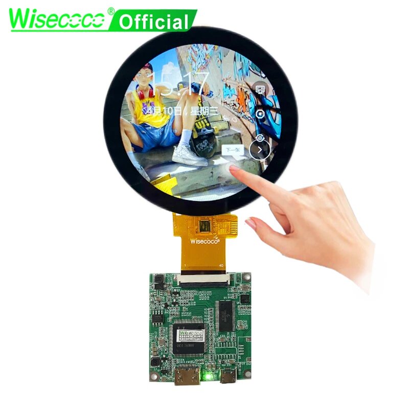 Wisecoco TOP028RGB480V3 круглой ЖК-дисплей LCDXBoard kit