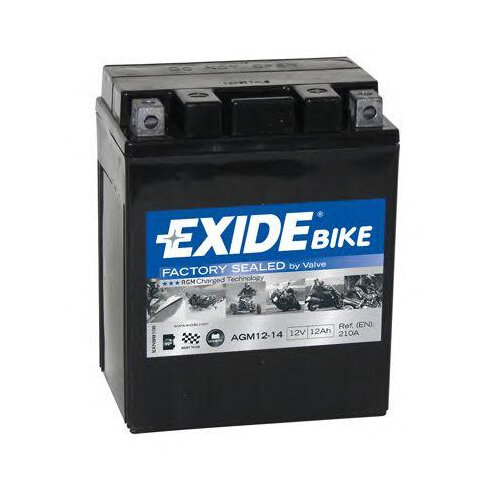 Аккумулятор Мото, EXIDE AGM12-14 (1 шт.)