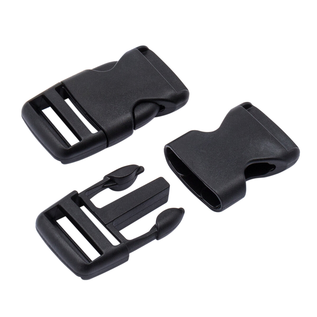 Фастекс 20 мм, ацеталь, черный усиленный, 20 штук, А-20, Айрис