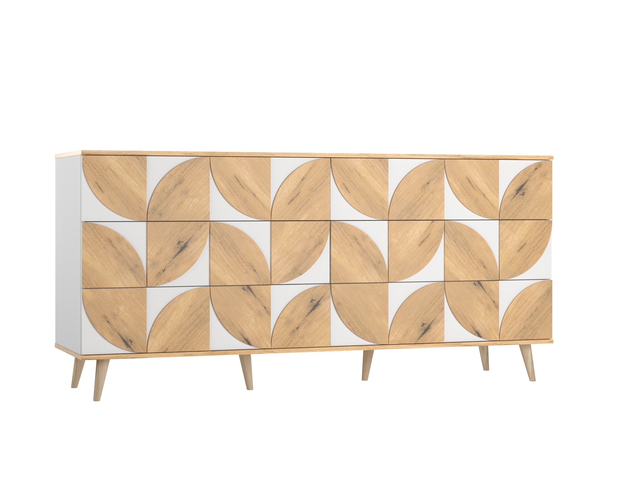 К; омод с выдвижными ящиками Мебель на Руси "Невада" 185х88х50 Белый