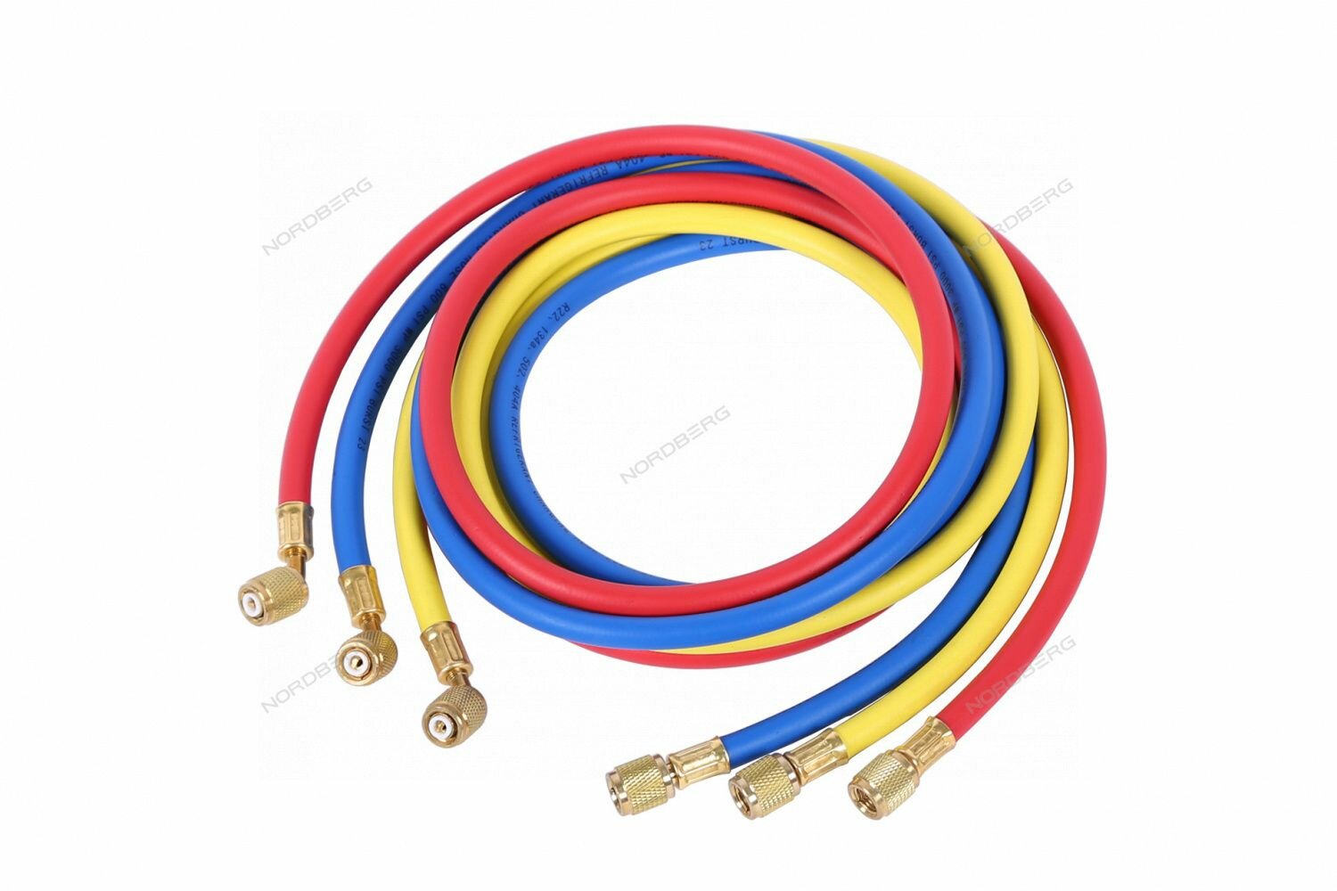 Шланг заправочный для фреона, 1,8 м (комплект 3 шт.) NORDBERG NFH180