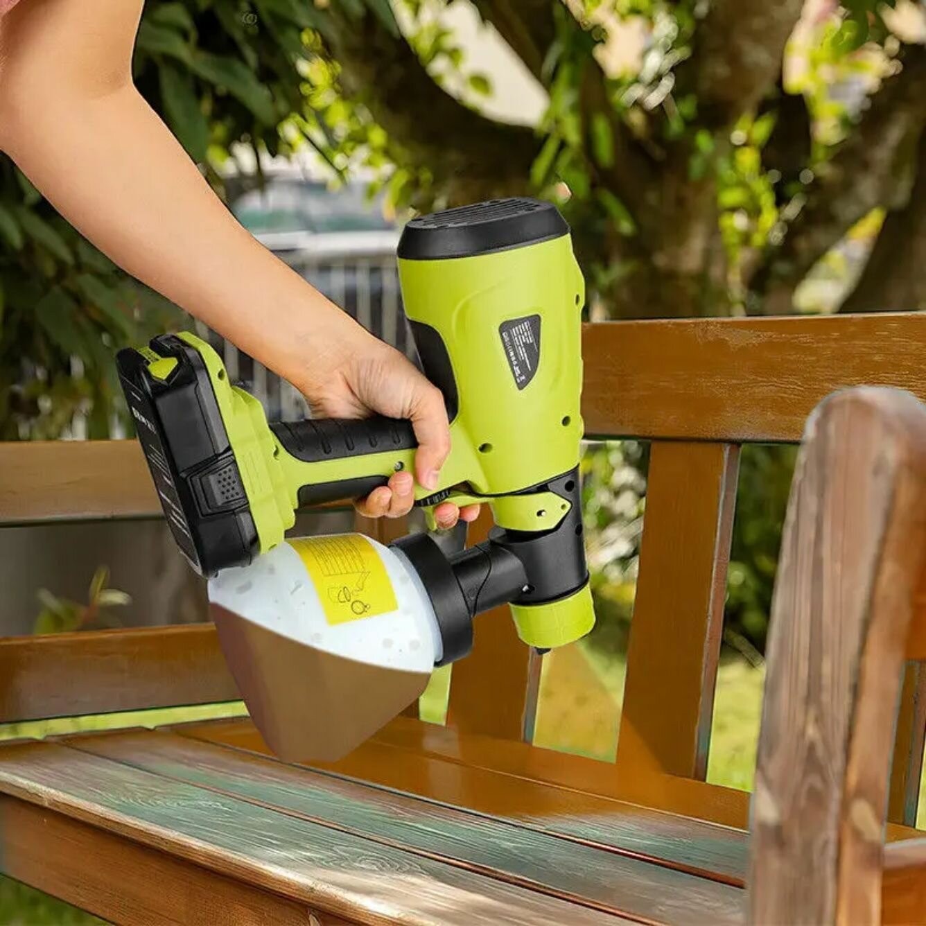 Seller2757 Беспроводной цветной распылитель для пистолета-распылителя Ryobi 18V -SG05, Без батареи