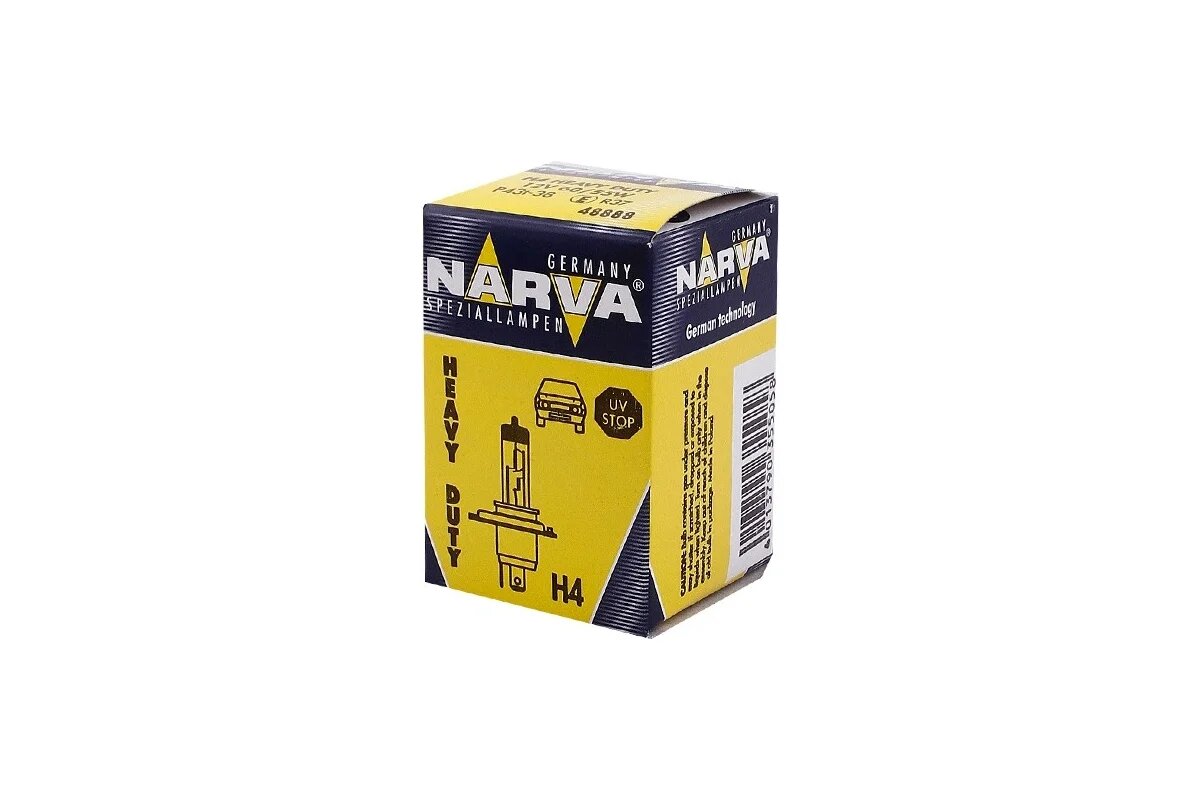 Автолампа NARVA H4 60 55 P43t-38 HEAVY DUTY 12V 110/100