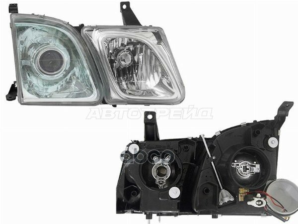 Фара Lexus LX 98-07 (Справа/ Ксенон/Галоген/ Ручная регулировка/ Зелёный оттенок) Sat арт. ST-312-1100R