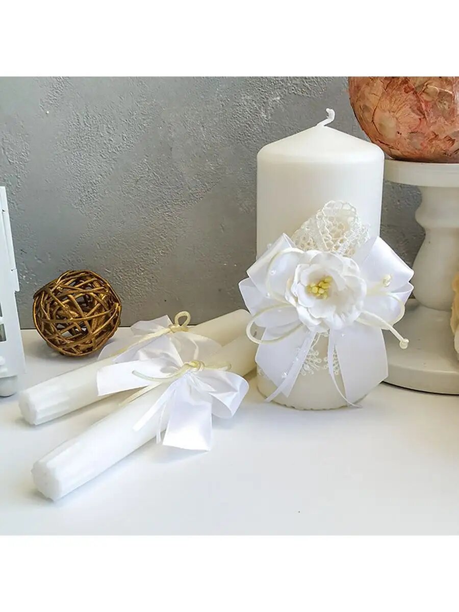 Семейный очаг на свадьбу свечи свадебные для молодоженов домашний очаг, набор 3 свечи