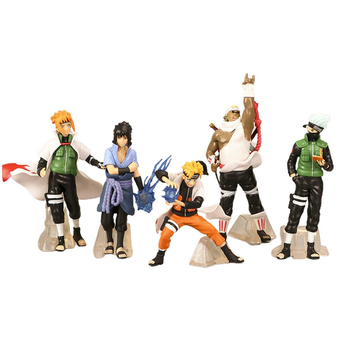 5 шт. мультяшные фигурки японский аниме торт декор реалистичные яркие Наруто Какаши серия фигурки дети подарок