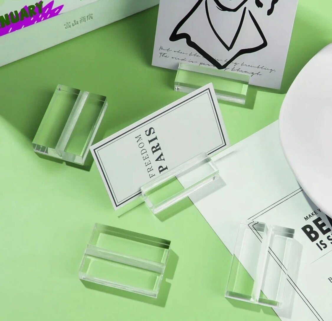 Комплект 6шт. акриловых держателей для карточек