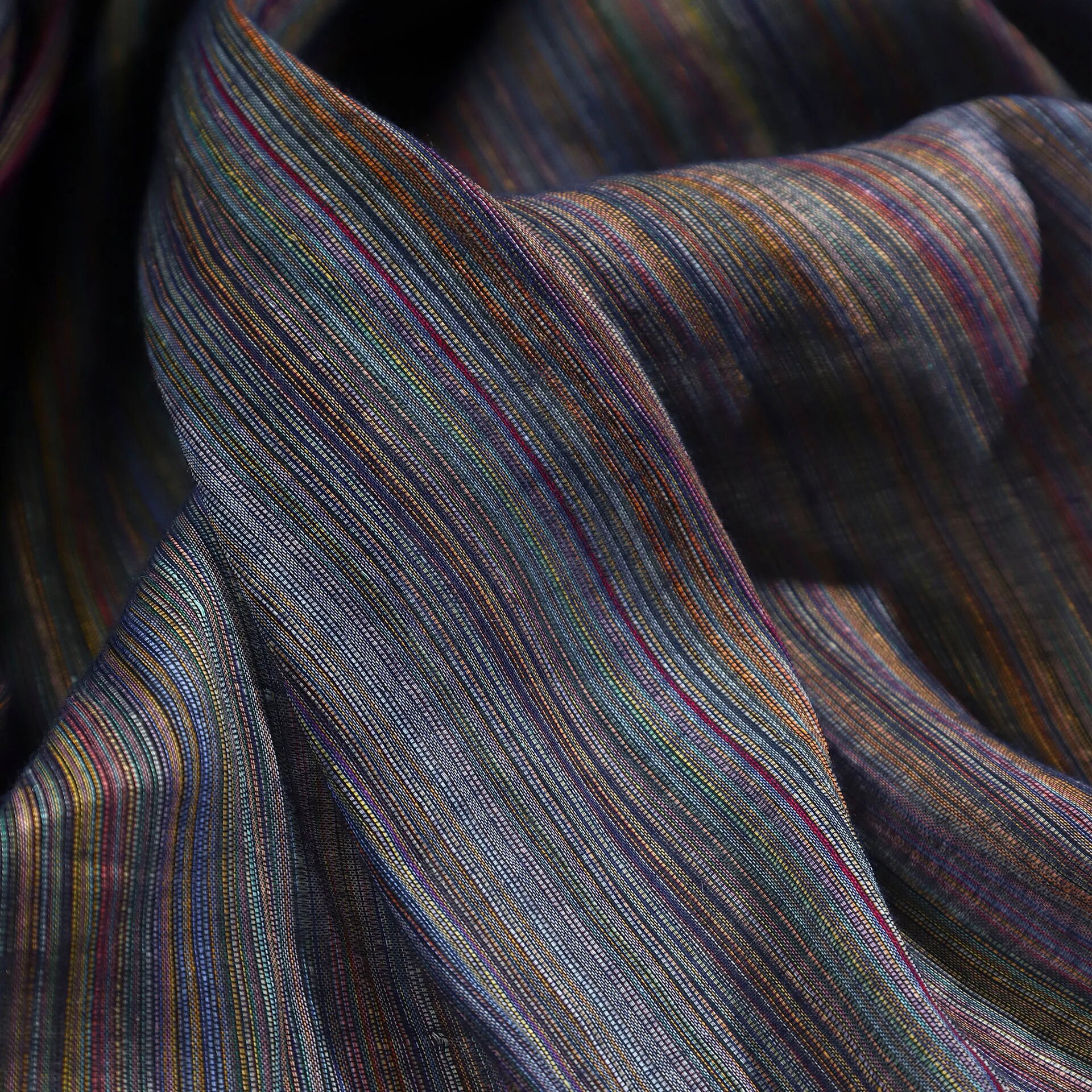 Винтажная полосатая хлопковая льняная ткань для пошива 1.5 meters