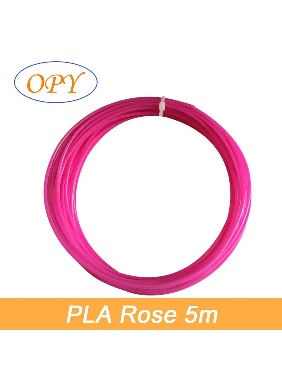 Пластик для 3D-принтера и 3D-ручки PLA 5м 1,75мм Роза Высокоскоростная печать