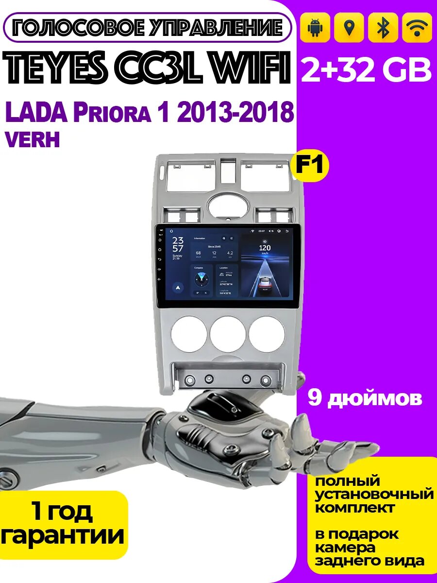 Магнитола CC3L WIFI LADA Priora 1 2013-2018 2/32