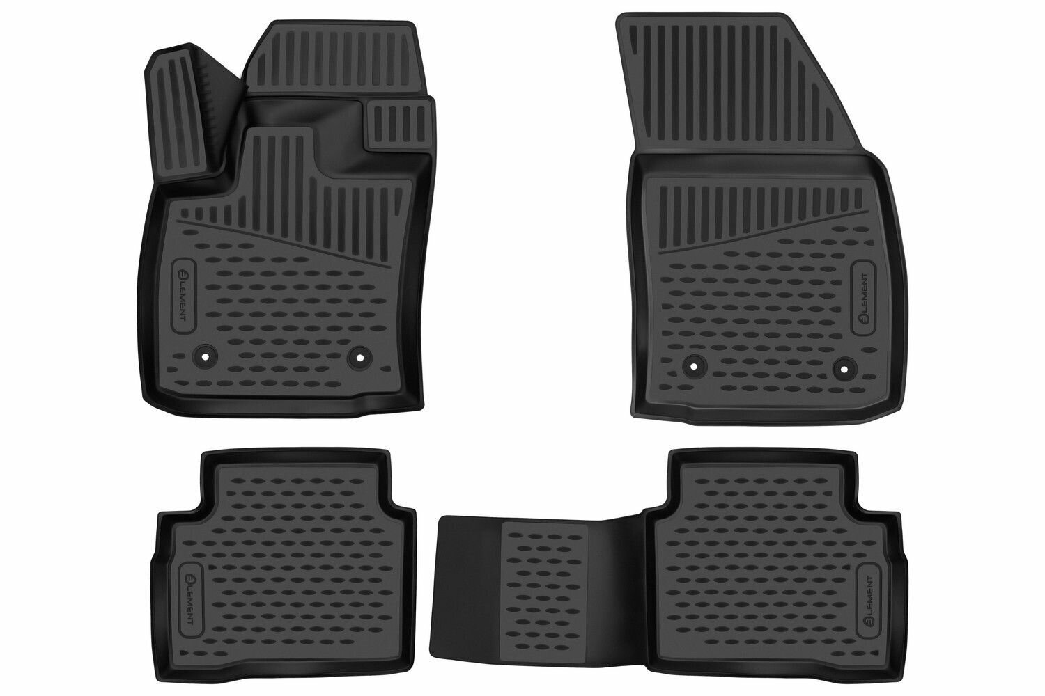 Коврики 3D в салон для GEELY Tugella 2021- Кроссовер, 4шт. (полиуретан) арт. ELEMENT3DAN0145210K