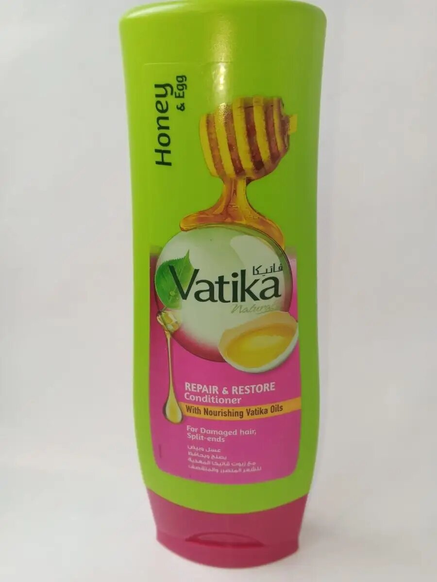 Кондиционер Vatika Dabur Repair&Restore, для всех типов волос, против выпадения, увлажнение, 400мл