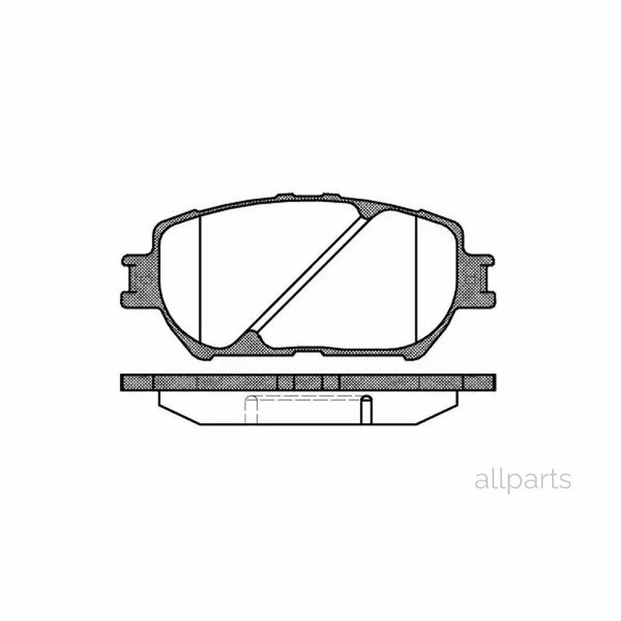 WOKING P984300 Колодки дисковые