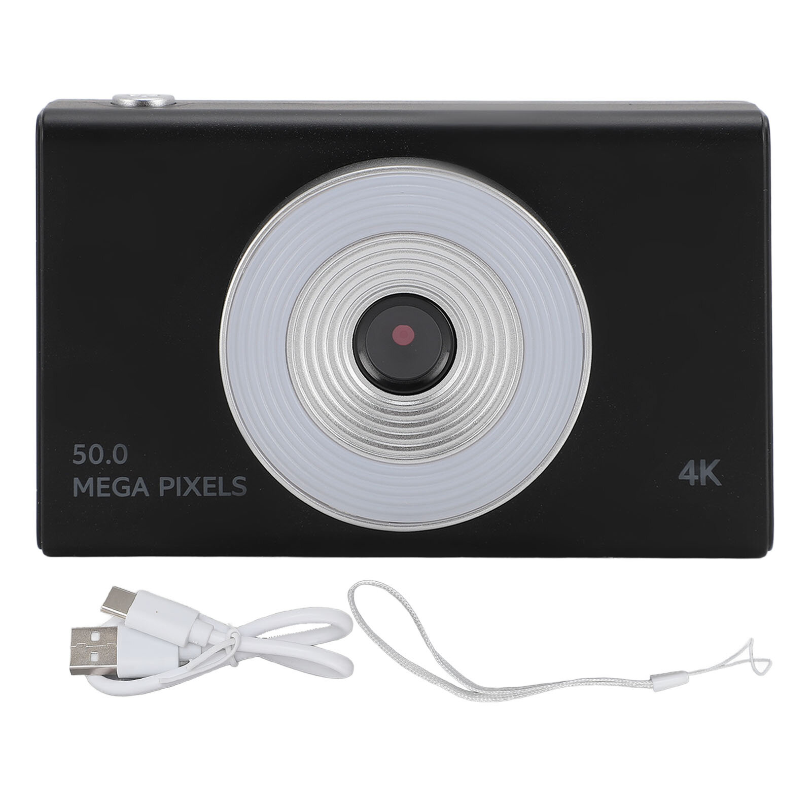 Детский цифровой фотоаппарат с подсветкой, 4K HD, ретро-матрица CCD, 8-кратный зум, для студентов, подростков, мальчиков, девочек, пожилых людей, черный.