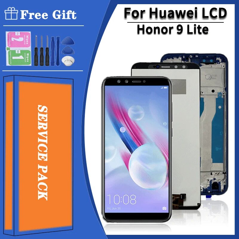 5,65-дюймовый ЖК-дисплей IPS для Huawei Honor 9 Lite 9Lite, ЖК-дисплей, дигитайзер Black NO Frame