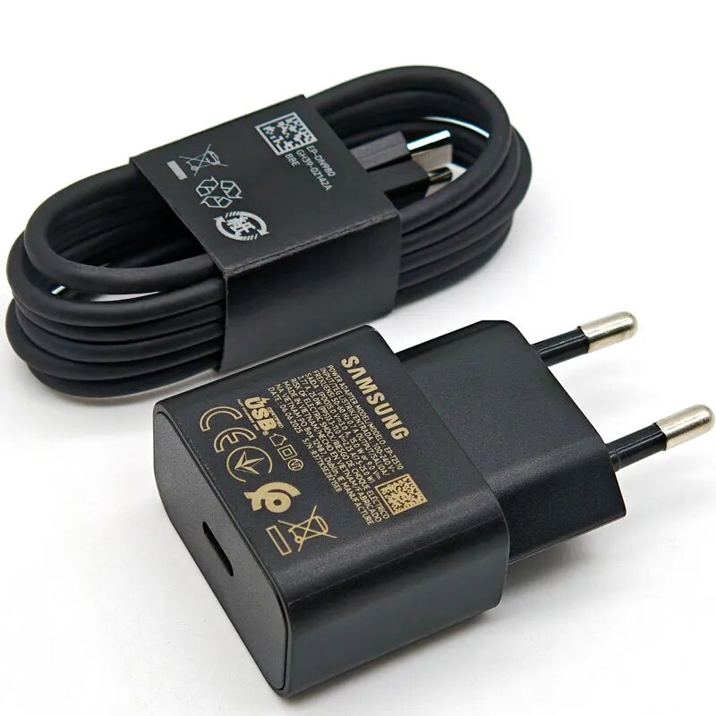 Зарядное Samsung 25 Вт Black-EU с кабелем