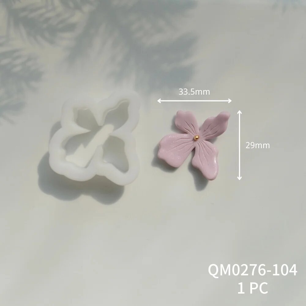 1 шт, нерегулярный цветок, мягкая керамика, резак для полимерной глины, тиснение, резаки для сережек, форма для изготовления ювелирных изделий своими руками, инструмент из глины с 3D принтом