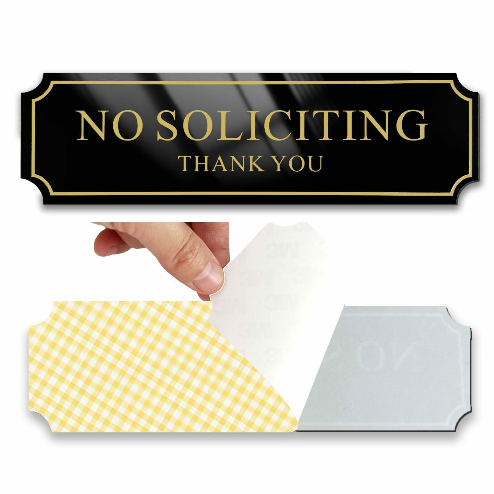 25 шт. наклеек с надписью «Не предлагать услуги» для дома или бизнеса, водонепроницаемые виниловые наклейки для дверей или окон, элегантный черно-золотой дизайн с текстом благодарности, этикетка с уведомлением о запрете на продажу услуг для использов