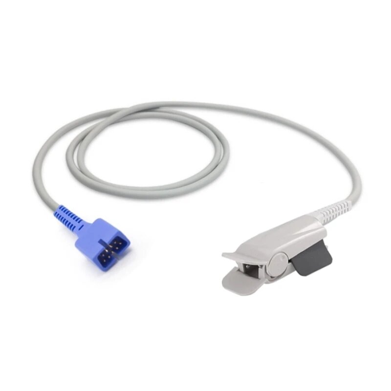 Многоразовый датчик SpO2 для взрослых/новорожденных DS100A, совместимый с Nellcor Oximax, 9-контактный, короткий кабель 1 м/3 фута